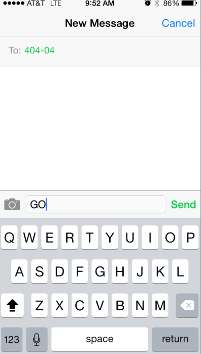 Text GO